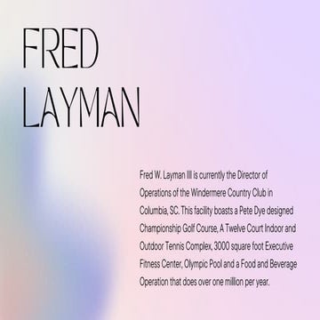 FRED LAYMAN | PDF
