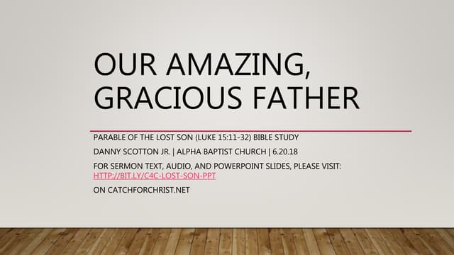 The parable of the prodigal son | PPT