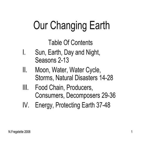 Our changing earth | PPT | Geology | Science
