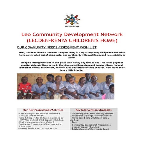 Our community needs assessment wish list | PDF