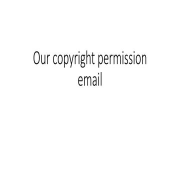 Our copyright permission email | PPTX