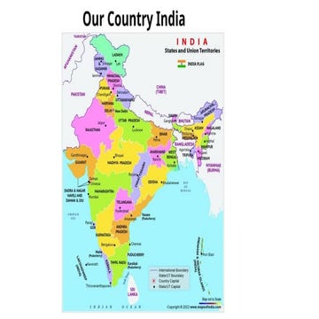 India is the seventh largest country in the world. India is divided ...