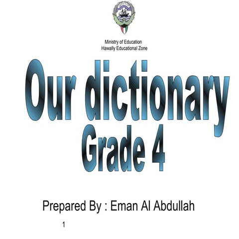Our dictionary grade 4 | PPS