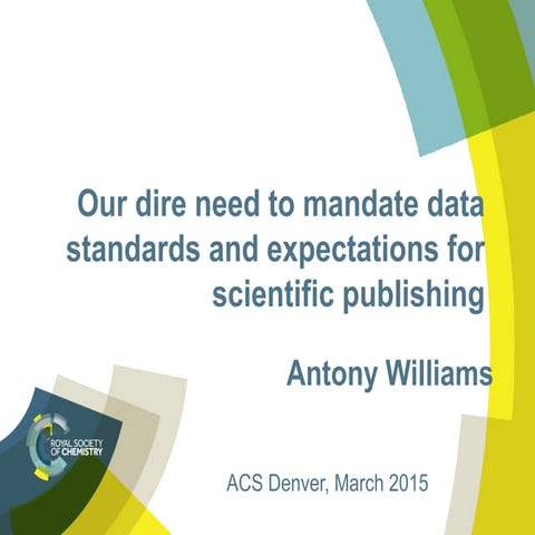 Our dire need to mandate data standards and expectations for scientific ...