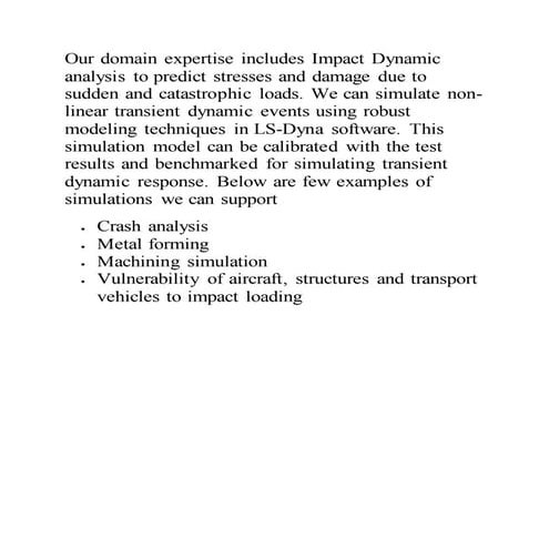 impact dynamic analysis | DOCX