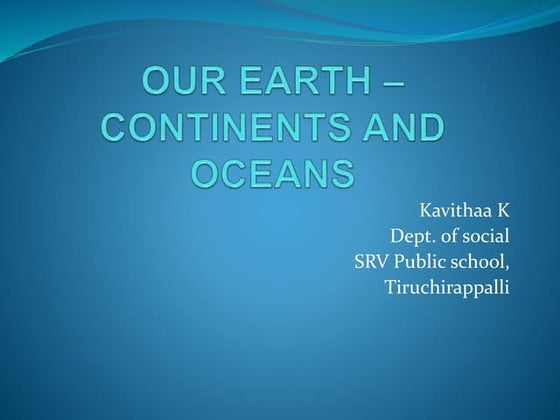 Oceans | PPT