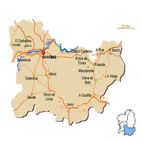Ourense map | PDF