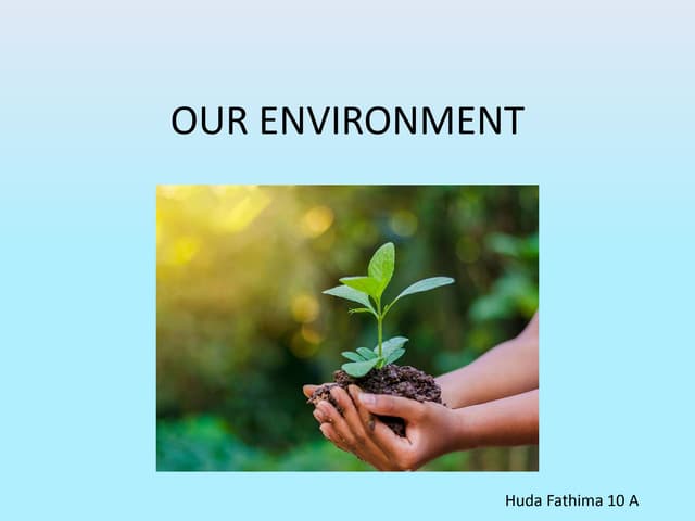 Our environment class 10 | PDF
