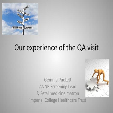 Our experience of the QA visit | PDF