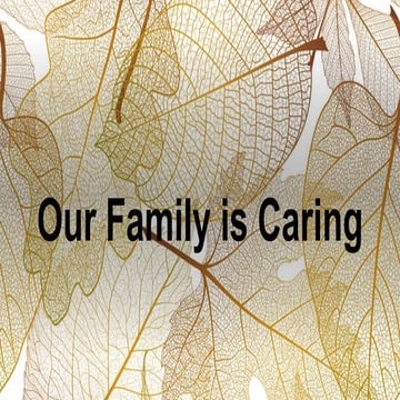 Our Family is Caring | PPTX