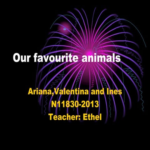 Let’s learn the animals! | PPTX