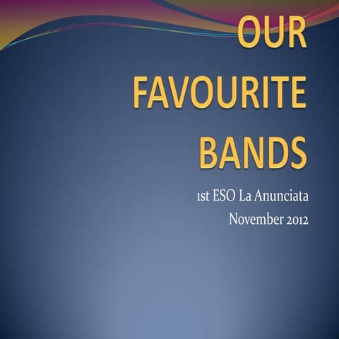 Our favourite bands | PPTX