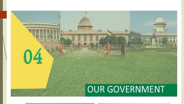 ORGANS OF INDIAN GOVERNMENT | PPTX