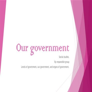 6th Std Social Science- Civics - ch 3. Government | PDF