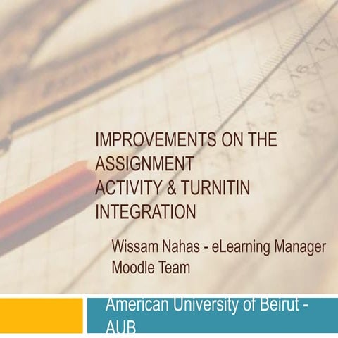 Turnitin assignments module (how teachers will create turnitin ...