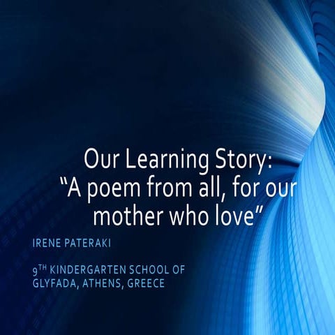 Our learning story mother's day | PPTX | Video Production | Content ...