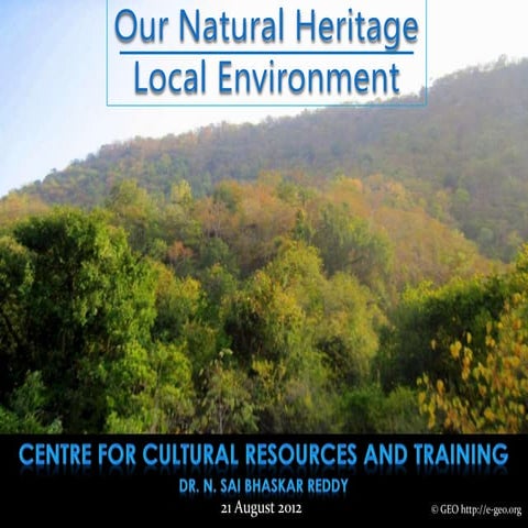 Our natural heritage local environment 2 | PPTX