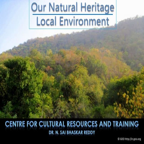 Our natural heritage local environment | PPT