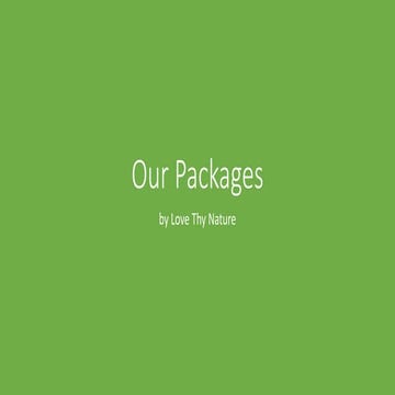 Our packages slide show | PPTX