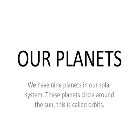 Our Planets | PPTX