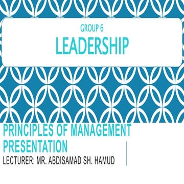 Leadership vocal of ppt | DOCX