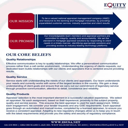 Equity Solutions - Our promise | PDF