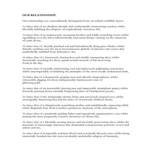 Our Relationship. | DOC