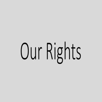 Our rights | PPTX | Video Production | Content Production