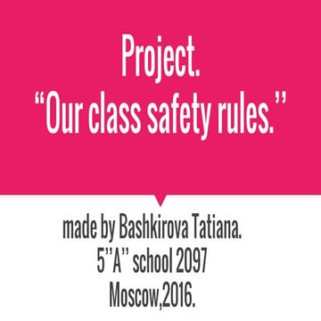 Our safety rules | PPTX