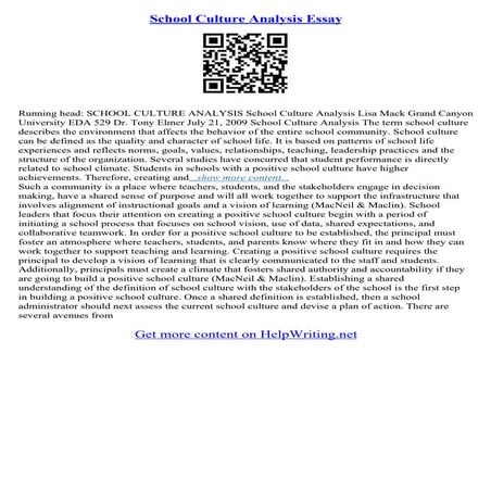 Our School Essay | PDF