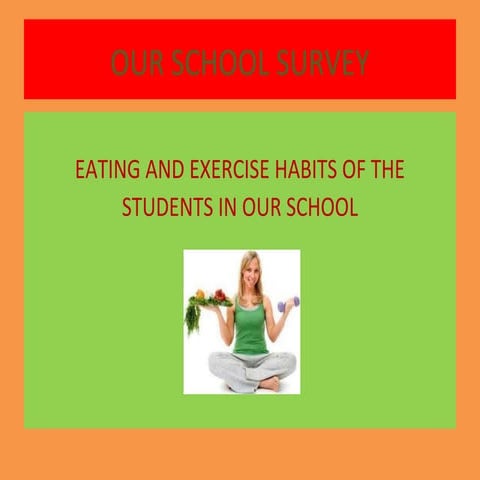 Eating and exercise habits of the students in our school | PPT