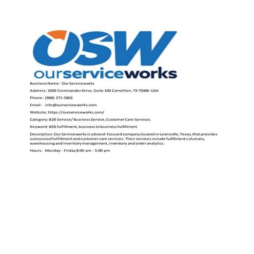 Our serviceworks | PDF