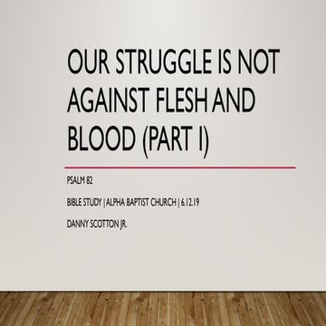 Psalm 82 & The Divine Council Bible Study | PDF