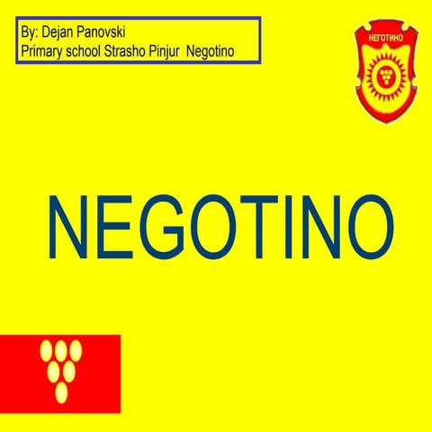 Our Town Negotino | PPT