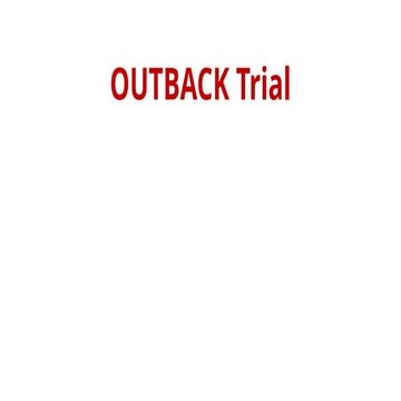 OUTBACK TRIAL SYNOPSIS in short format 12 slides | PPTX