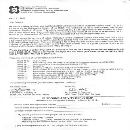 Outbound letter | PDF