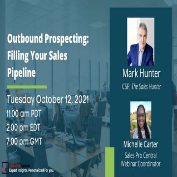 Outbound Prospecting – Filling Your Sales Pipeline | PPTX