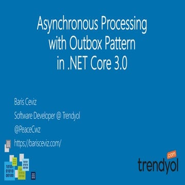 Asynchronous Processing With Outbox Pattern In Net Core 30 Ppt 0730