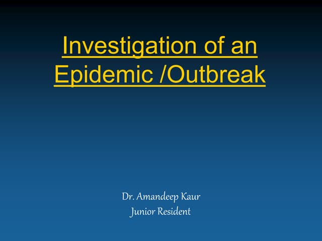 Secondary attack rates | PPTX