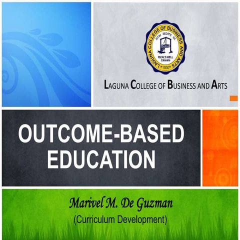 Outcome-Based Education Assessment | PPTX | Educational Assessment ...