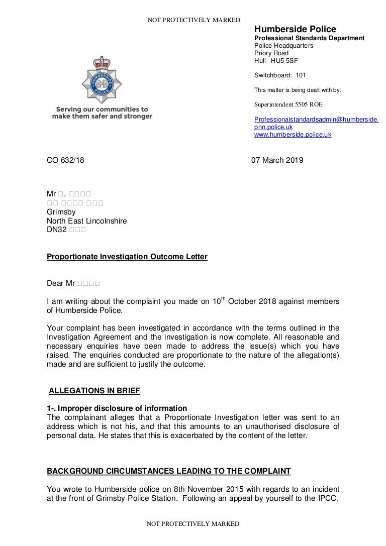 Outcome Letter Co 632 18