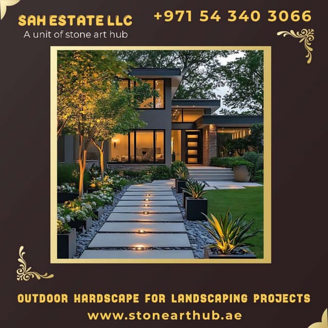 Outdoor Hardscape Contractors For Gardens in Dubai - ☎ +971 54 340 3066 | PDF