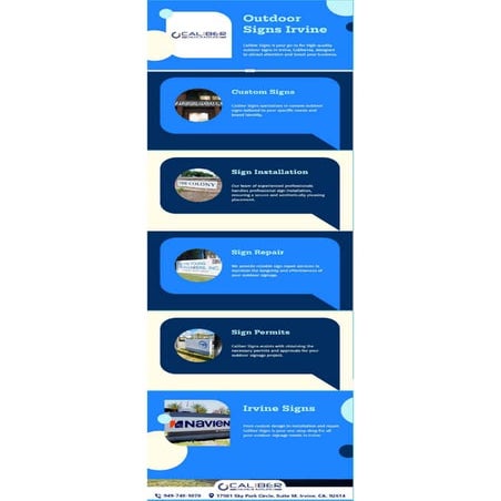 Custom Outdoor Signs in Irvine, CA | Boost Your Business Visibility | PDF