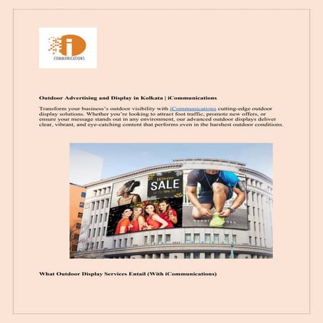 Outdoor Advertising & Display in Kolkata | iCommunications | PDF