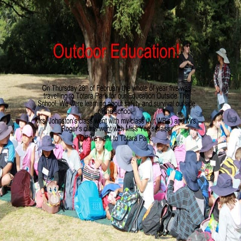Outdoor education Part 1 | PPT