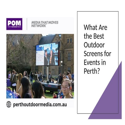 What Are the Best Outdoor Screens for Events in Perth? | PPTX