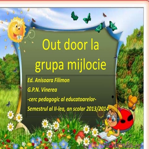 Out door la grupa mijlocie | PPT