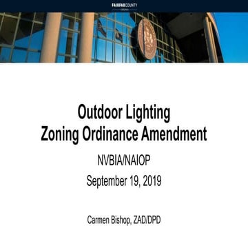 Outdoor Lighting Zoning Ordinance Amendment | PPTX