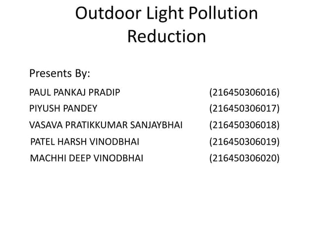 Light pollution ppt.pptx