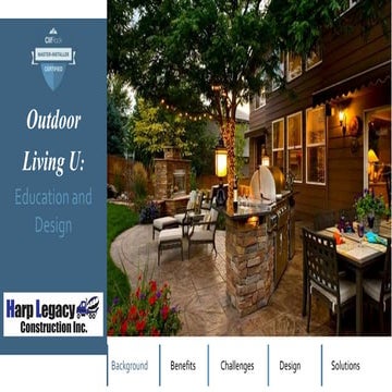 Outdoor living powerpoint presentation hlc | PPT